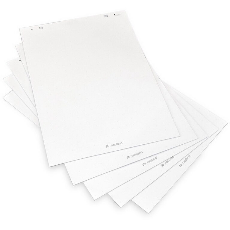 Mini-FlipChart-Block, weiß mit Fadenkreuzen (Set 5 Bl.) für Tabletop ...